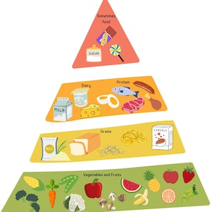 My Healthy Eating Plate and Food Pyramid - Etsy