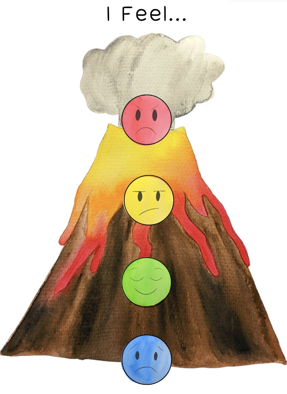 Emotions Volcano - Etsy