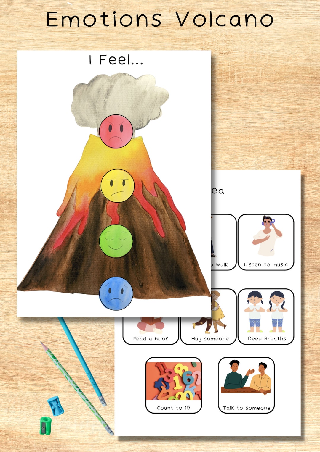 Emotions Volcano - Etsy