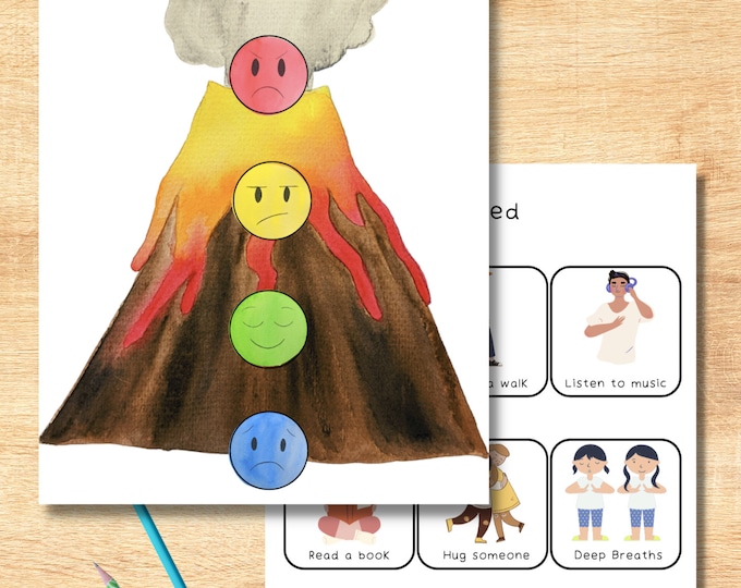 Emotions Volcano - Etsy