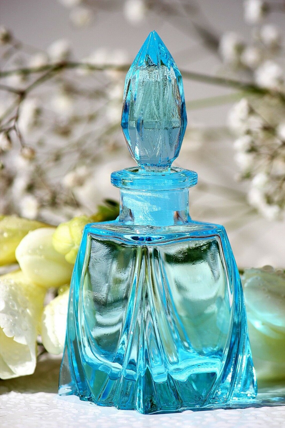 Desna Blue Perfume Bottle - Etsy