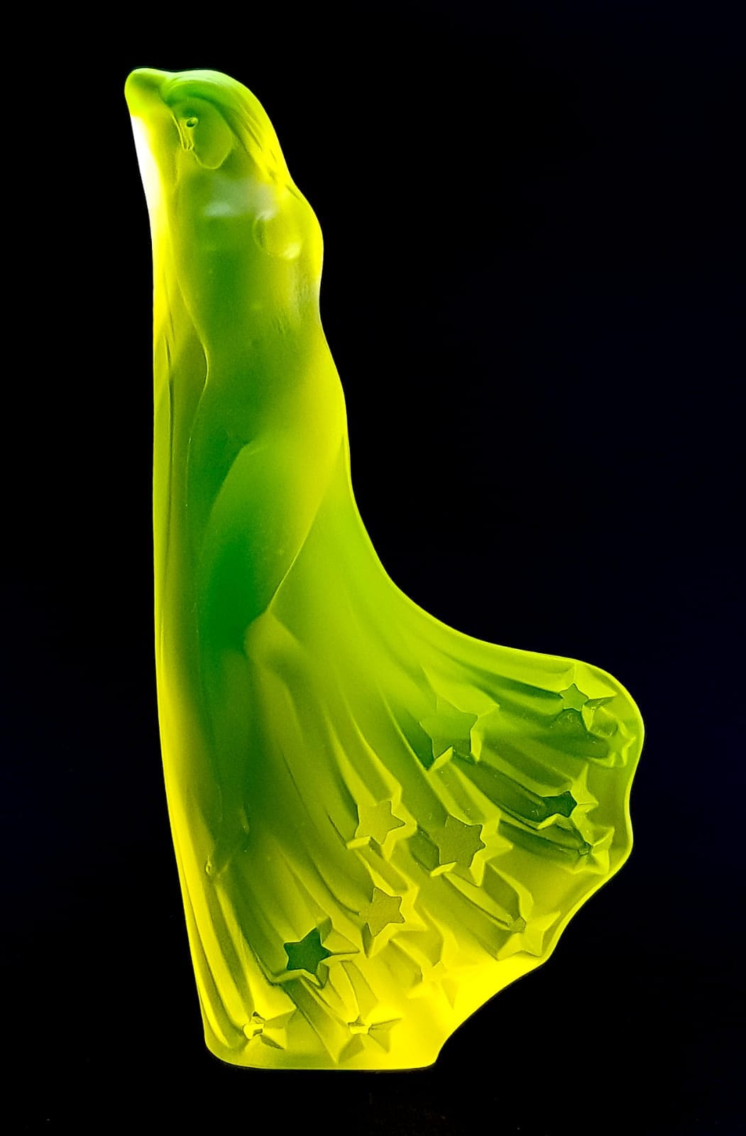 DESNA Signed, Uranium UV Glows, ELECTRA Statue - Etsy