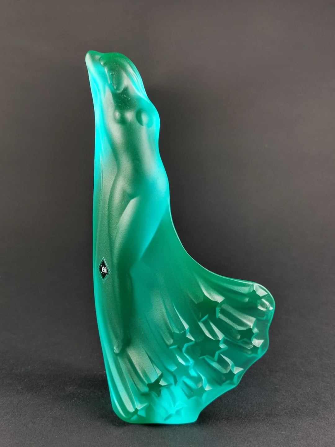 DESNA Signed, Uranium 6110 Green, UV Glows, ELECTRA Statue - Etsy