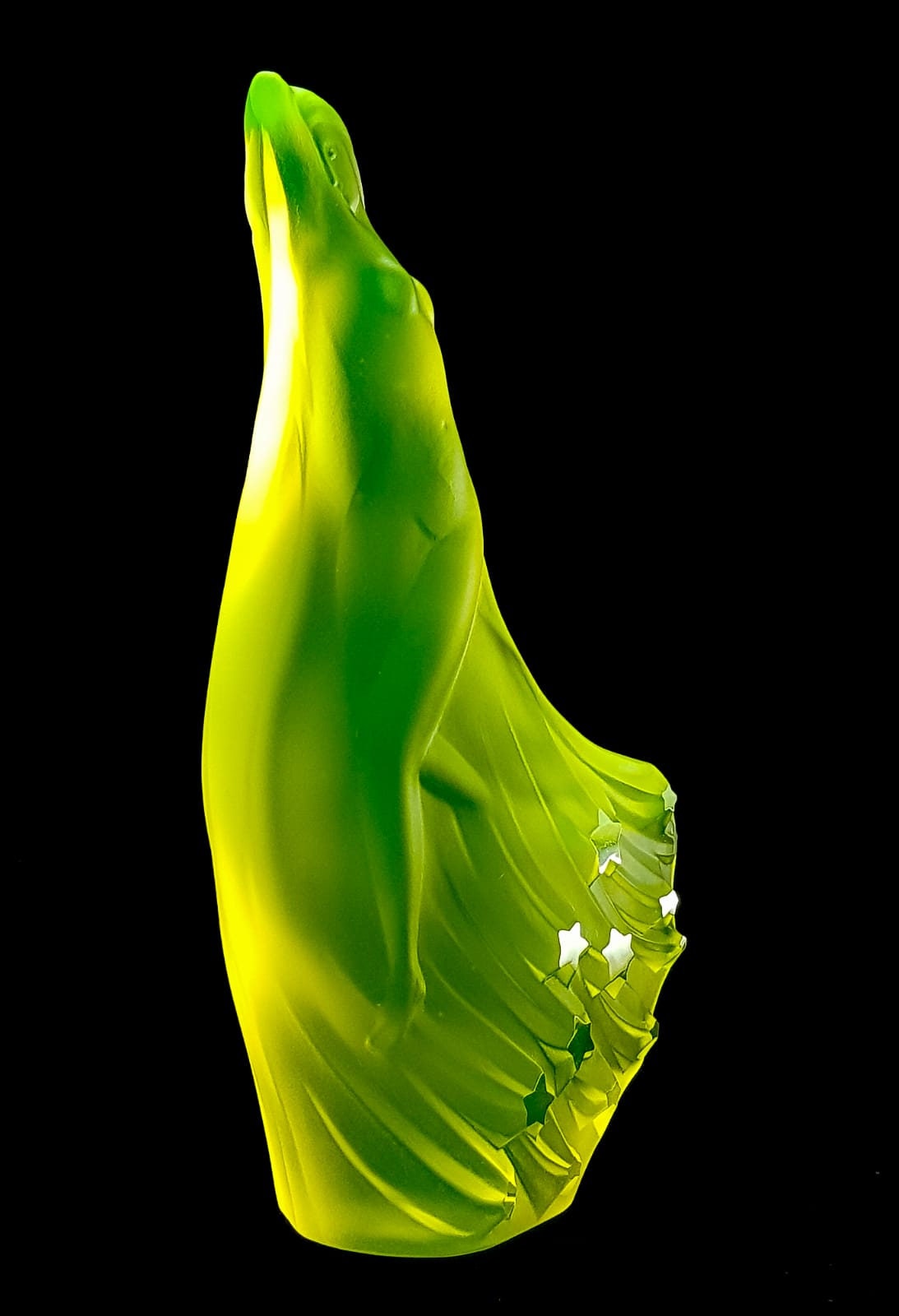 DESNA Signed, Uranium UV Glows, ELECTRA Statue - Etsy