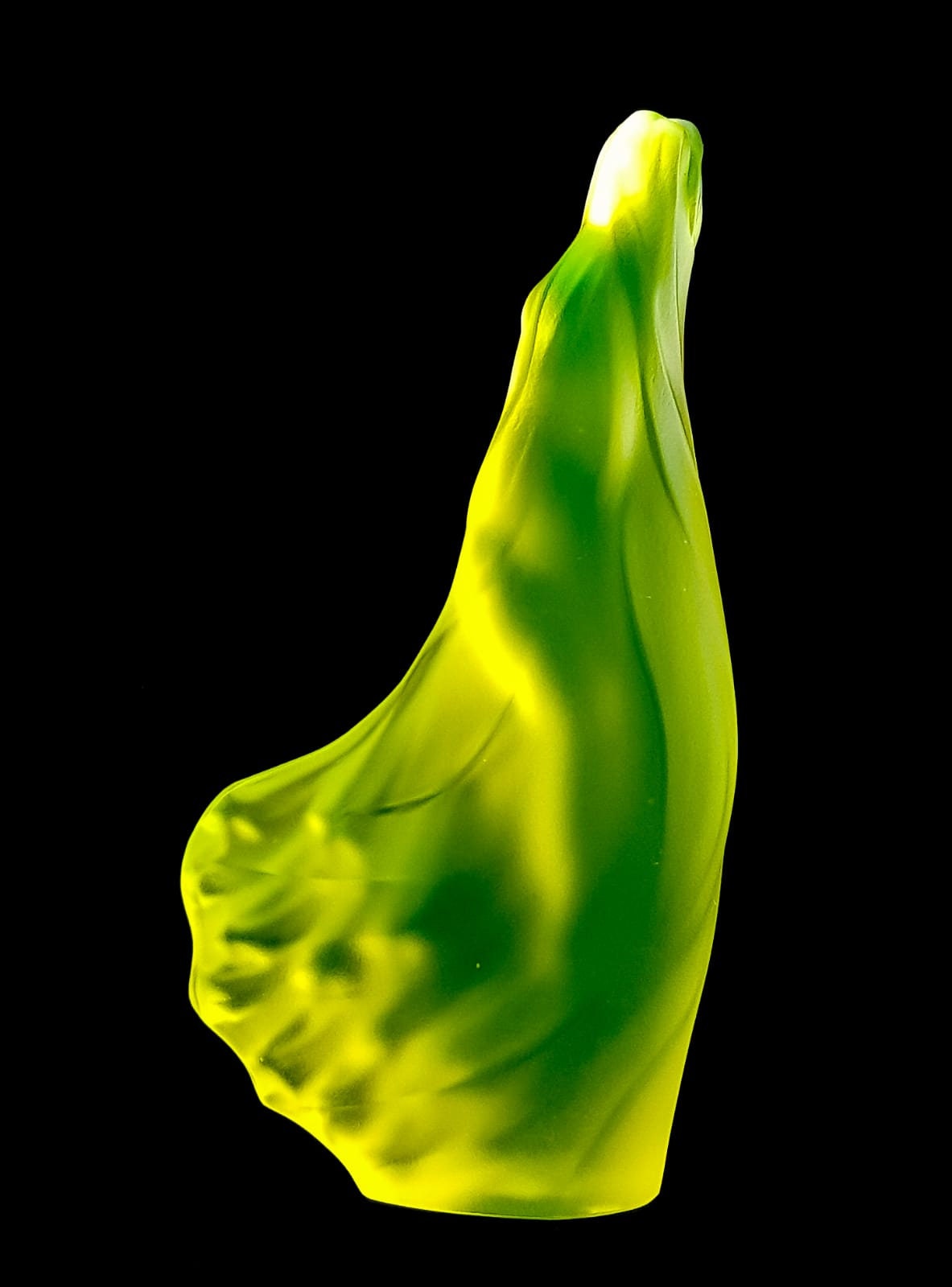 DESNA Signed, Uranium UV Glows, ELECTRA Statue - Etsy