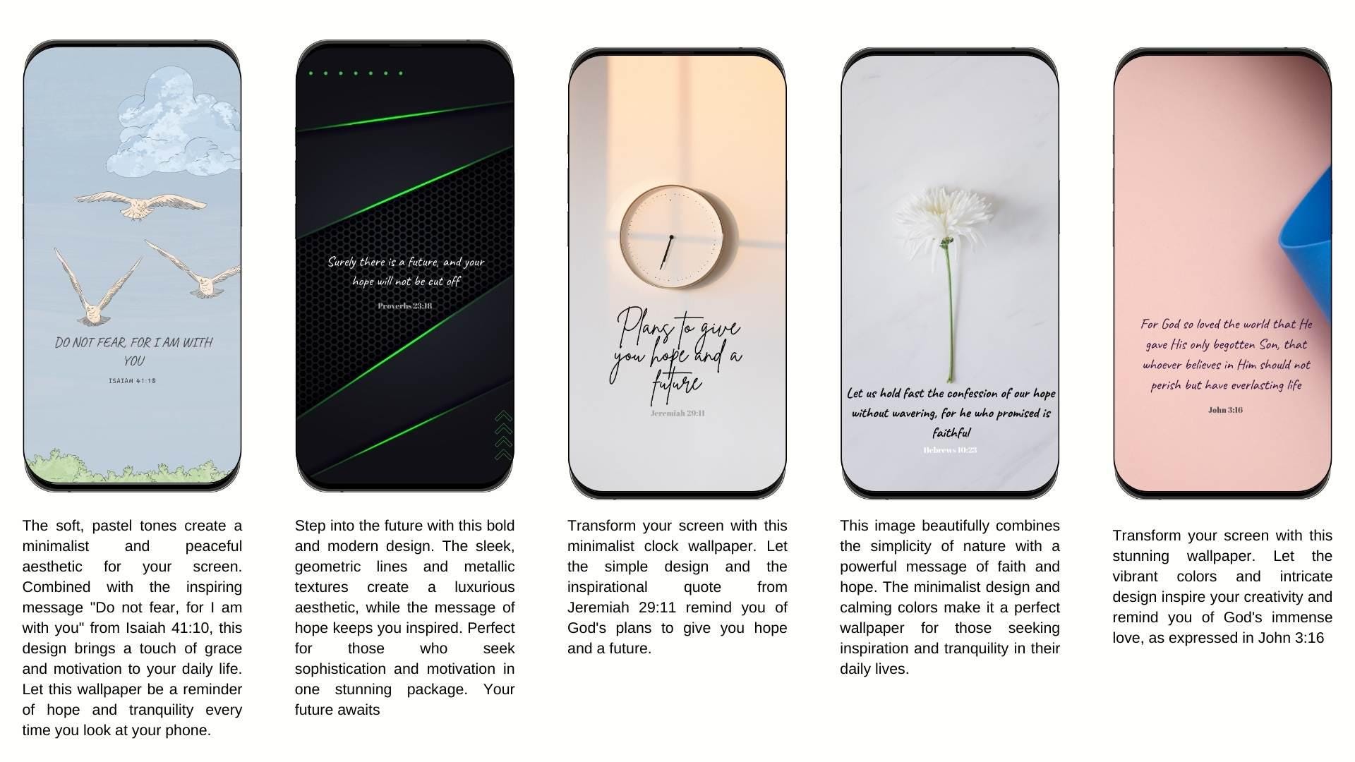 Christian Bible Verse Phone Wallpapers Inspirational Scripture Lock ...