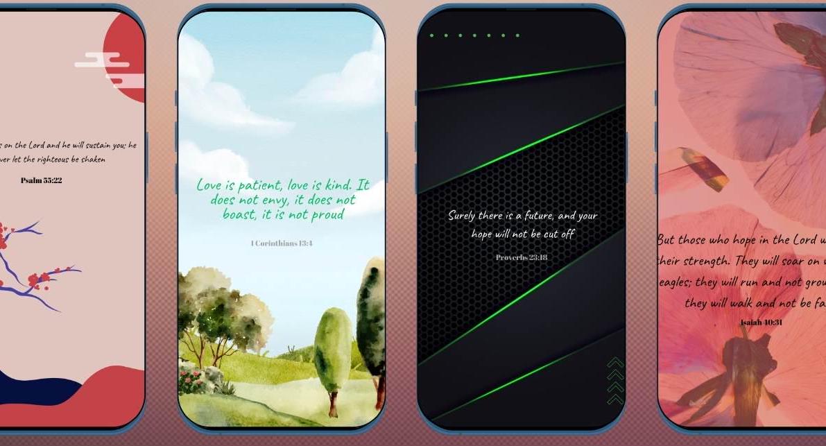 Christian Bible Verse Phone Wallpapers Inspirational Scripture Lock ...