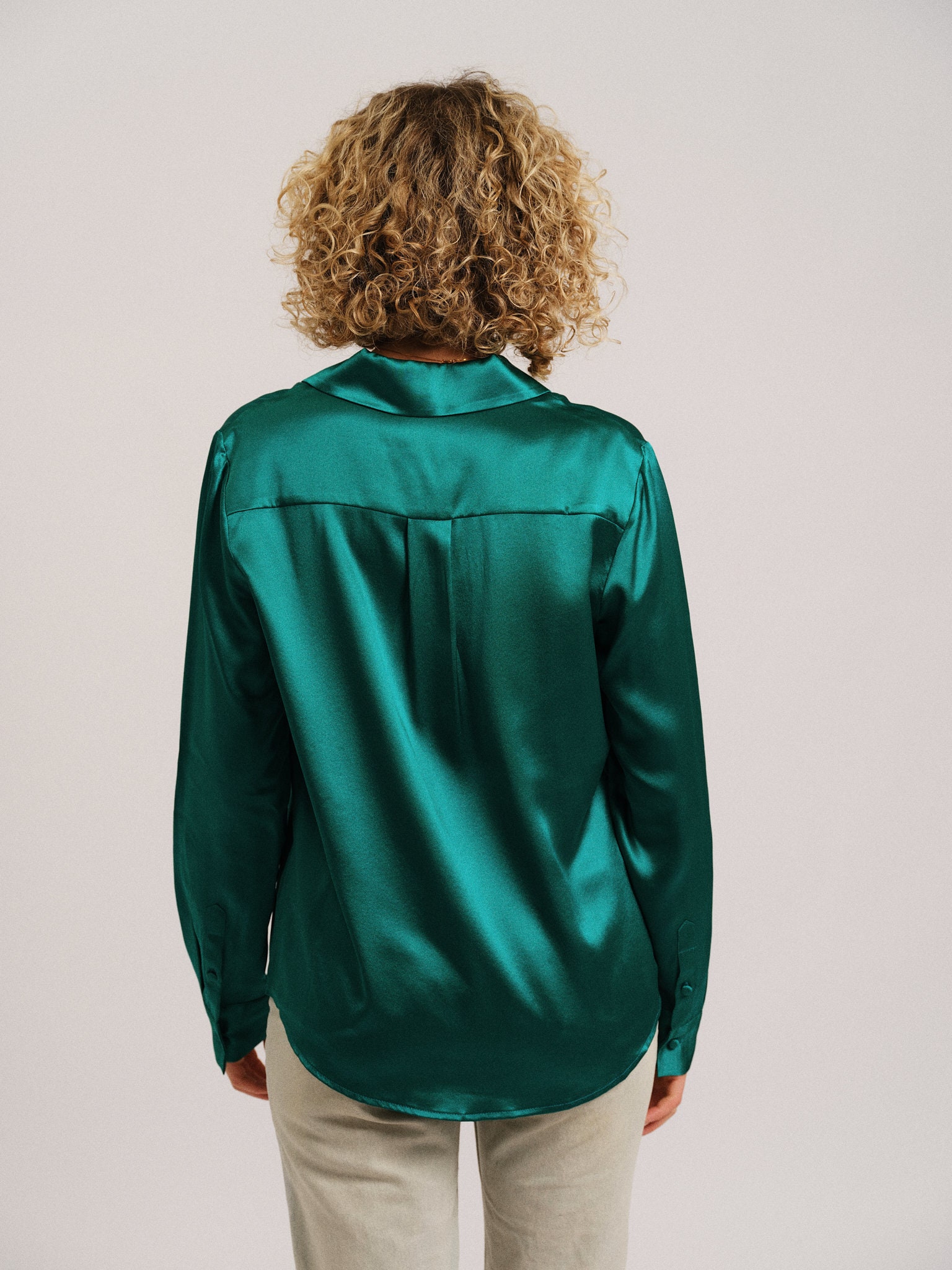 Luxury Pure Silk Blouse / Office Lady Silk Blouse/ Professional Silk ...