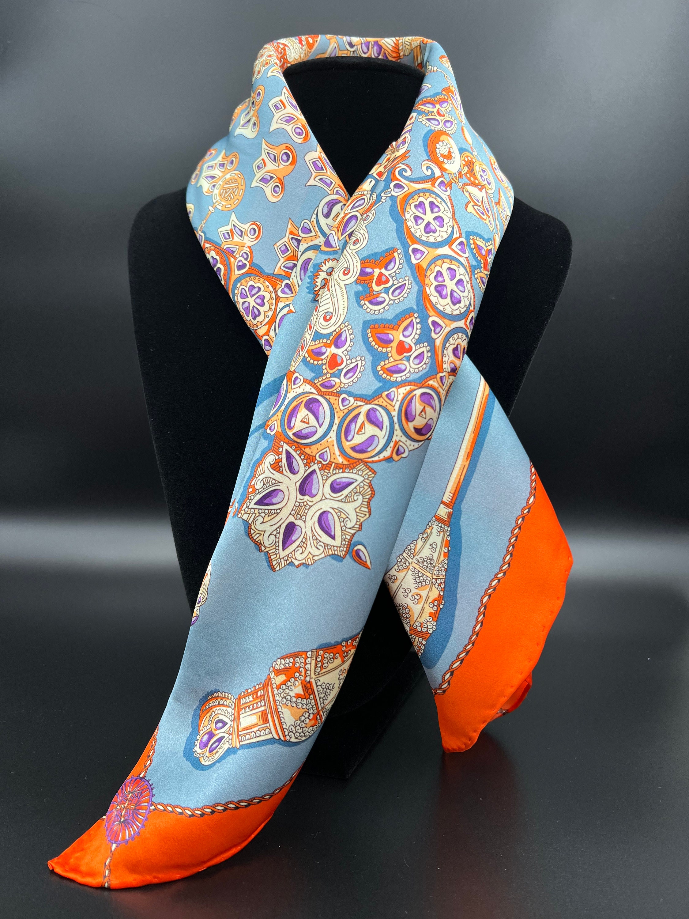 100% Mulberry Silk Scarf 64cm With Gift Box - Etsy