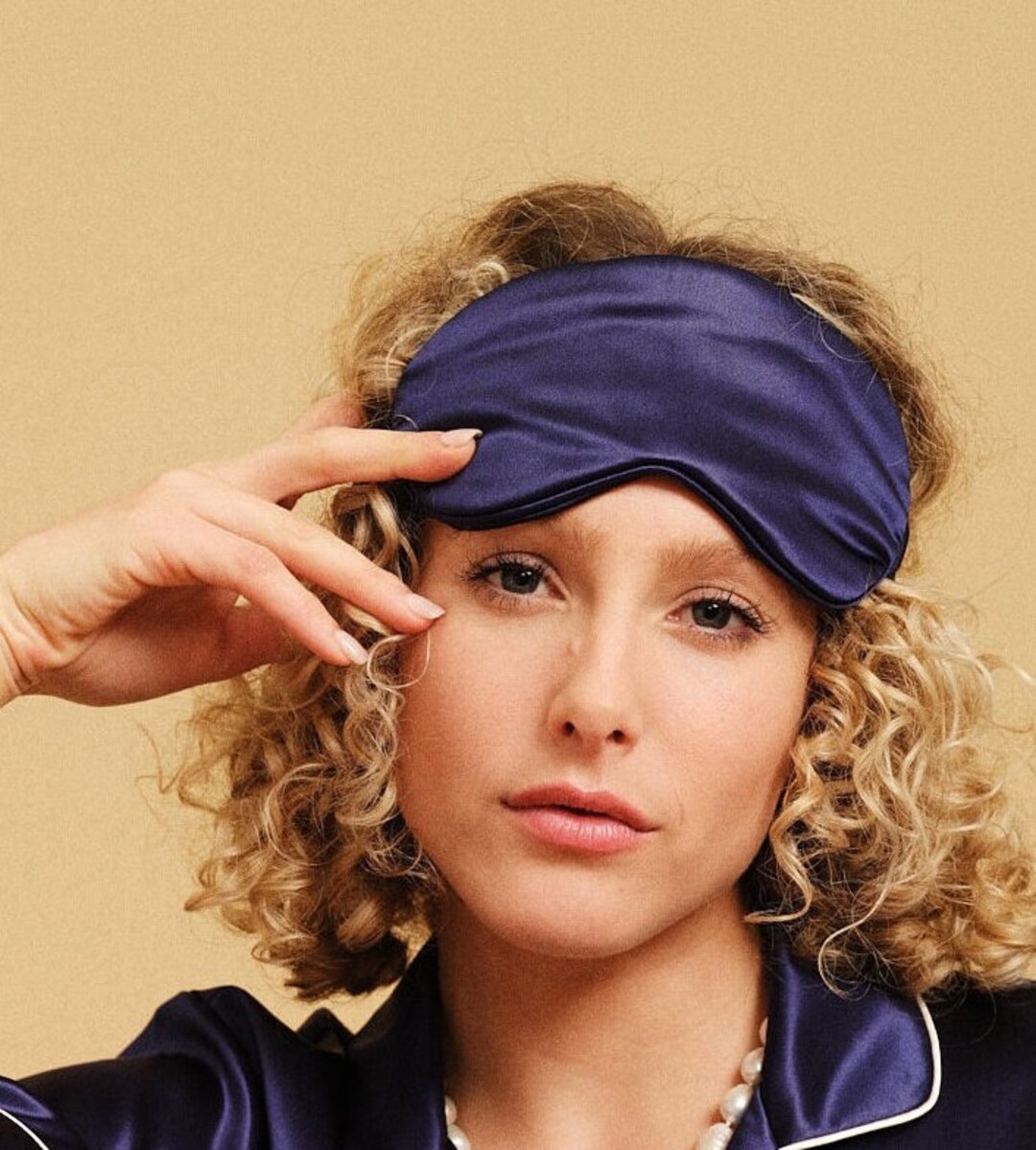 Premium 100% Mulberry Silk Eye Mask / Sleep Mask / Travel Eye Mask ...