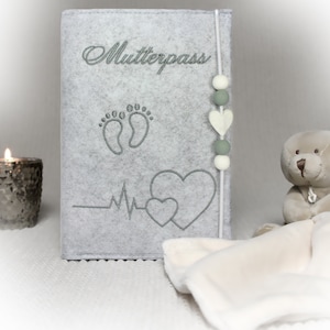 Mutterpasshülle - Hülle für Mutterpass aus Filz - Geschenk für ...