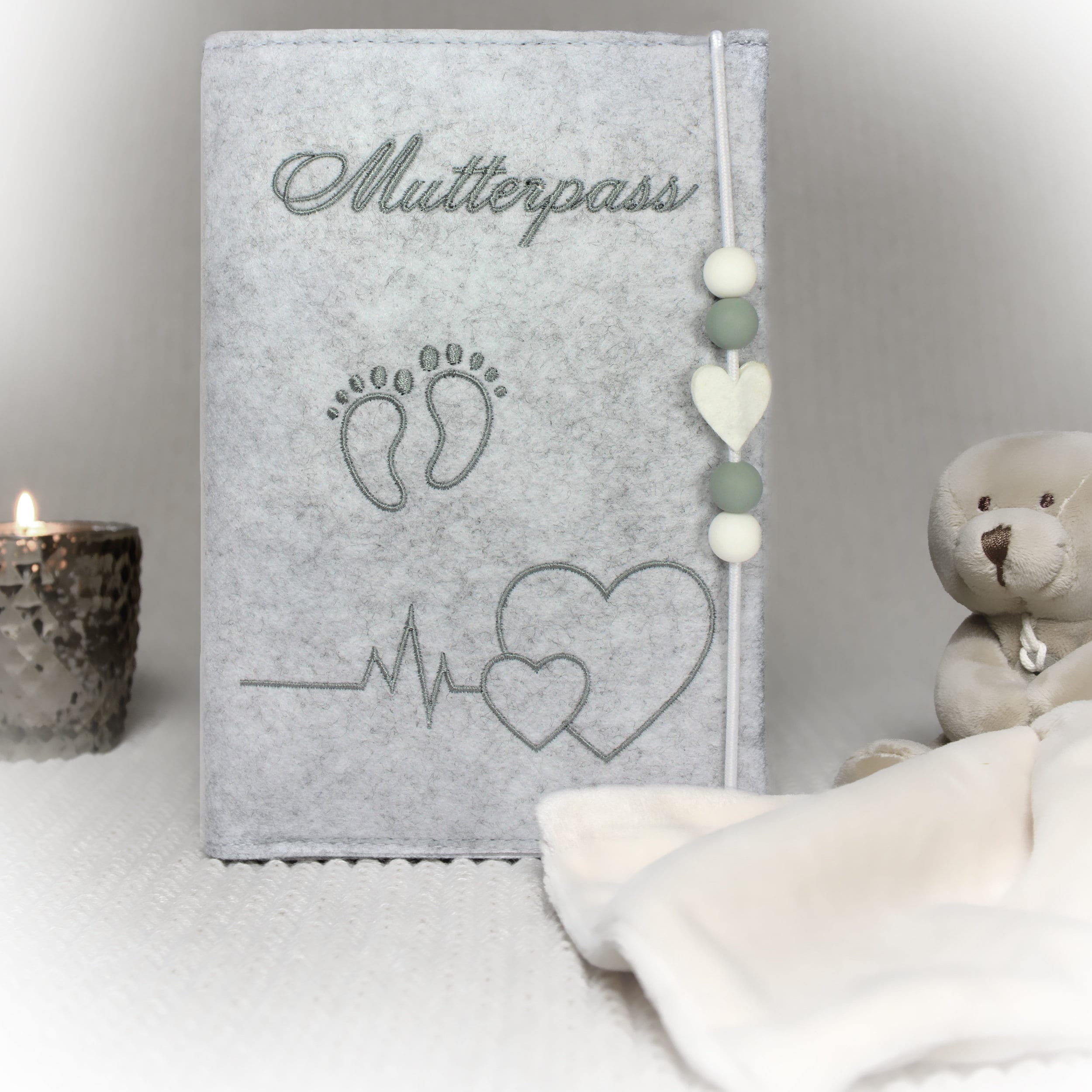 Mutterpasshülle Hülle für Mutterpass aus Filz Geschenk für Schwangere ...
