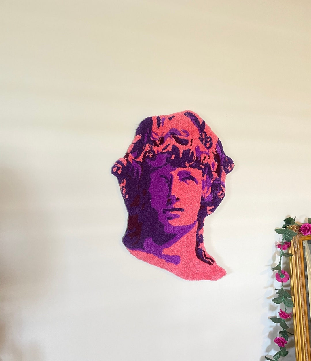 ANTINOUS Roman / Greek Statue Tufted Rug / Maximalist Decor / Aesthetic ...