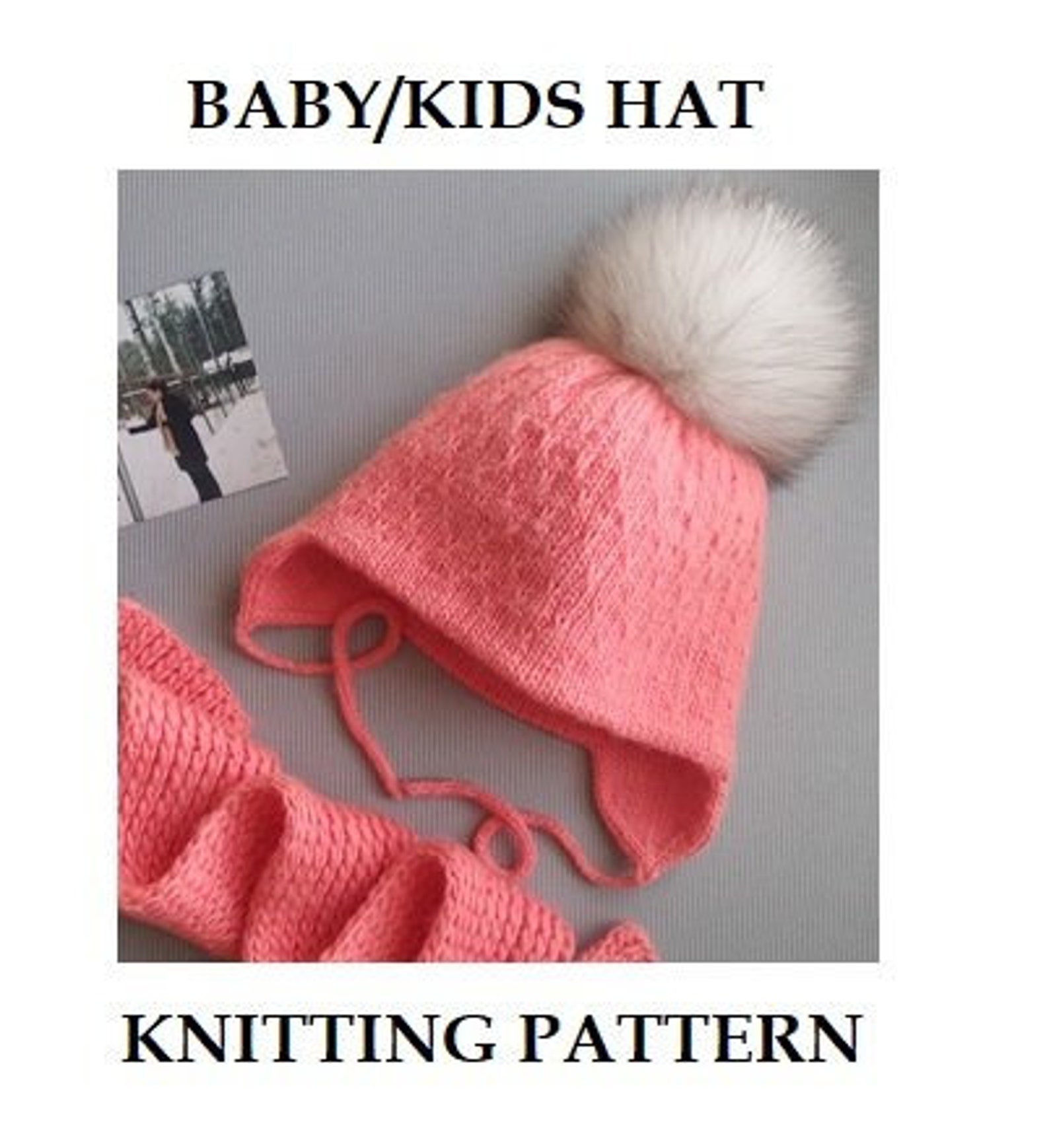 Baby Hat, Kids Hat // Knitting Pattern // Knitting Tutorial in PDF ...
