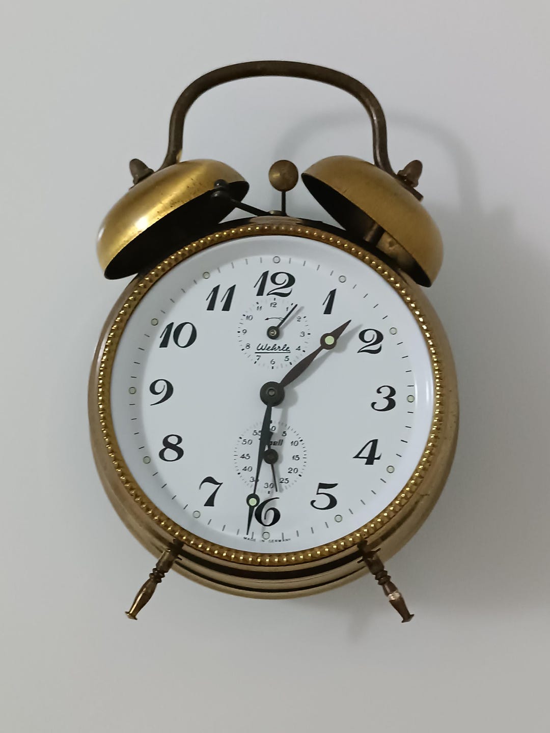 Vintage German Wehrle Alarm Clock, 1988, 2 Bells - Etsy