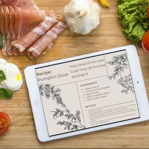Printable Fruit Tree Recipe Card - Etsy