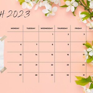 Printable 2023 Themed Calendar - Etsy