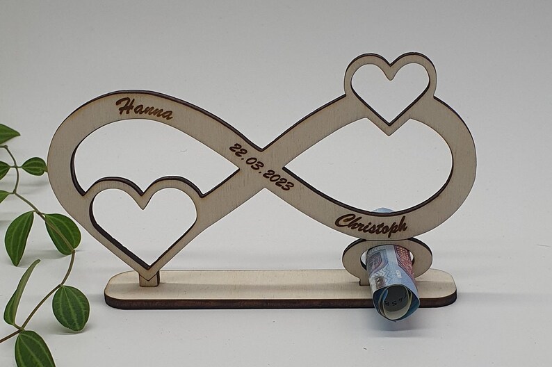 Money Gift for the Wedding Infinity Sign Personalized With - Etsy Ireland