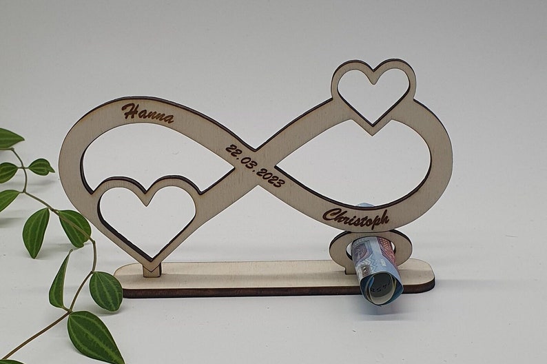 Money Gift for the Wedding Infinity Sign Personalized With - Etsy Ireland