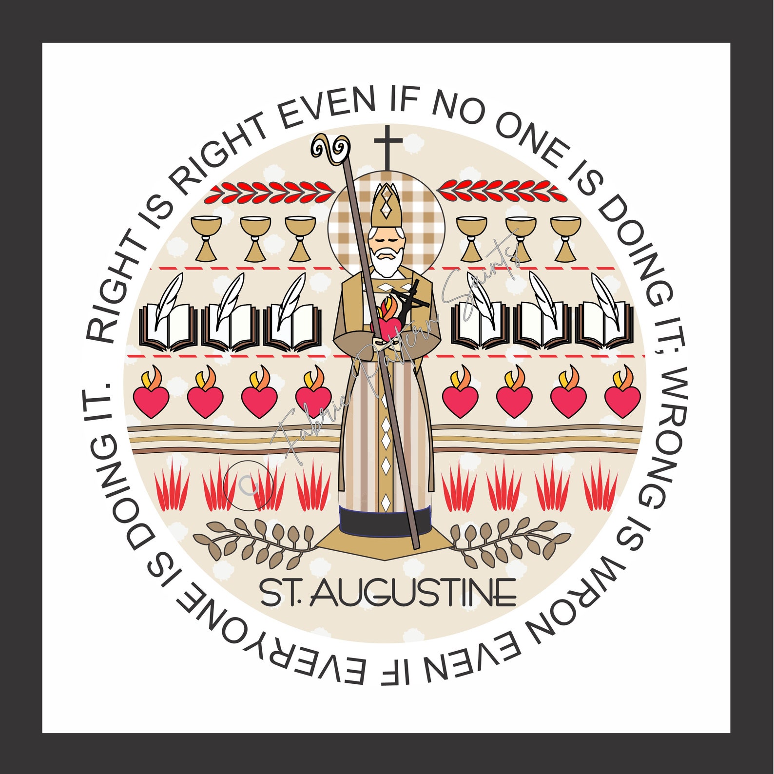 Confirmation Saint Prints, Catholic Saint Print 8X8, Confirmation Gift ...