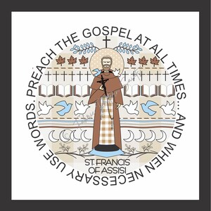 Catholic Saint Prints, Catholic Saint Print 8X8, Confirmation Gift ...