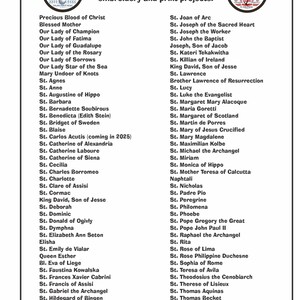 Catholic Saints' Bookmark 7x2.5 Inch, Custom Saint Bookmark ...