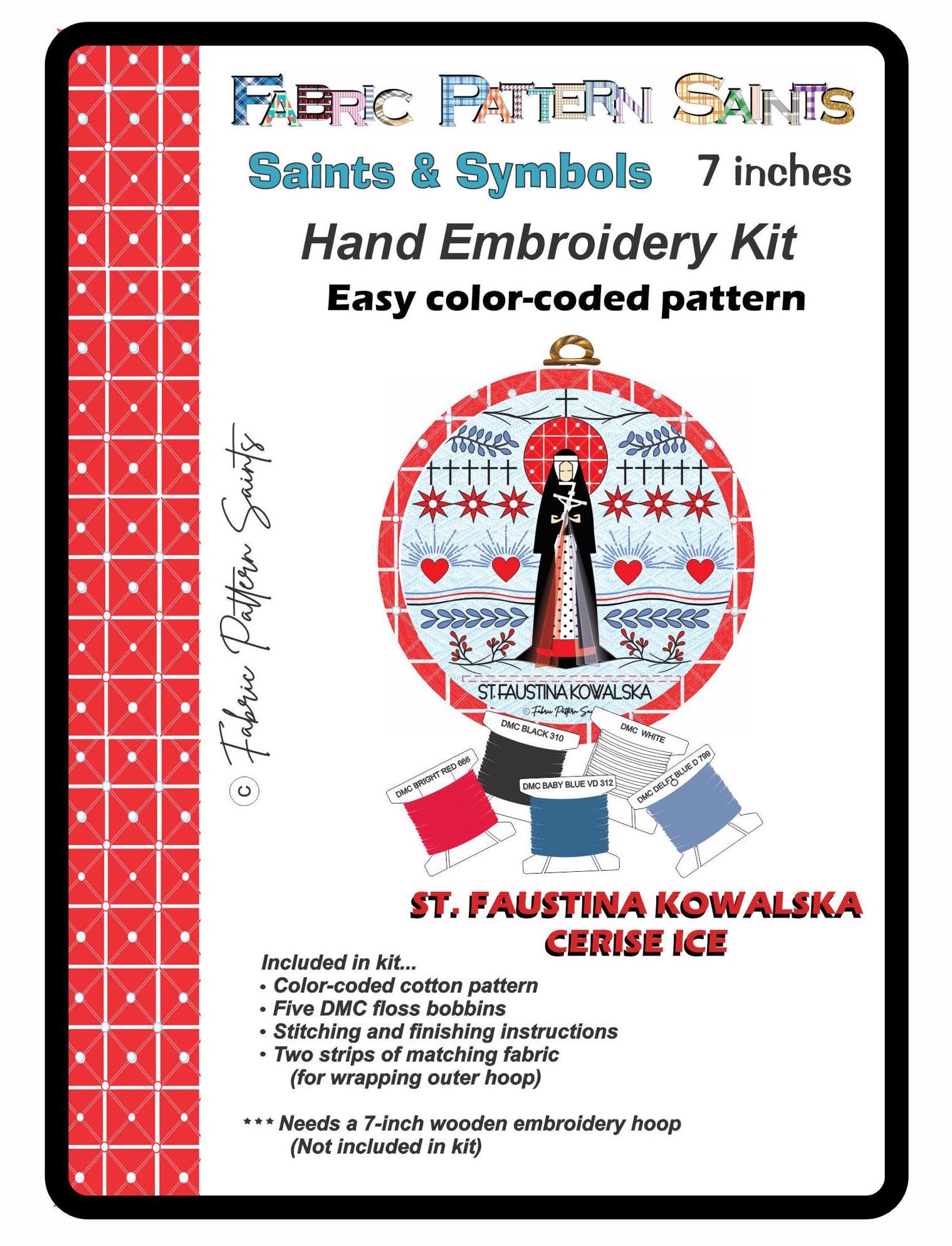 Kit Catholic Saints Hand Embroidery, Custom Saint Embroidery ...