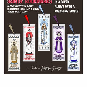 Catholic Saint Bookmark 7"x2.5" Inch, Custom, Confirmation, Communion ...