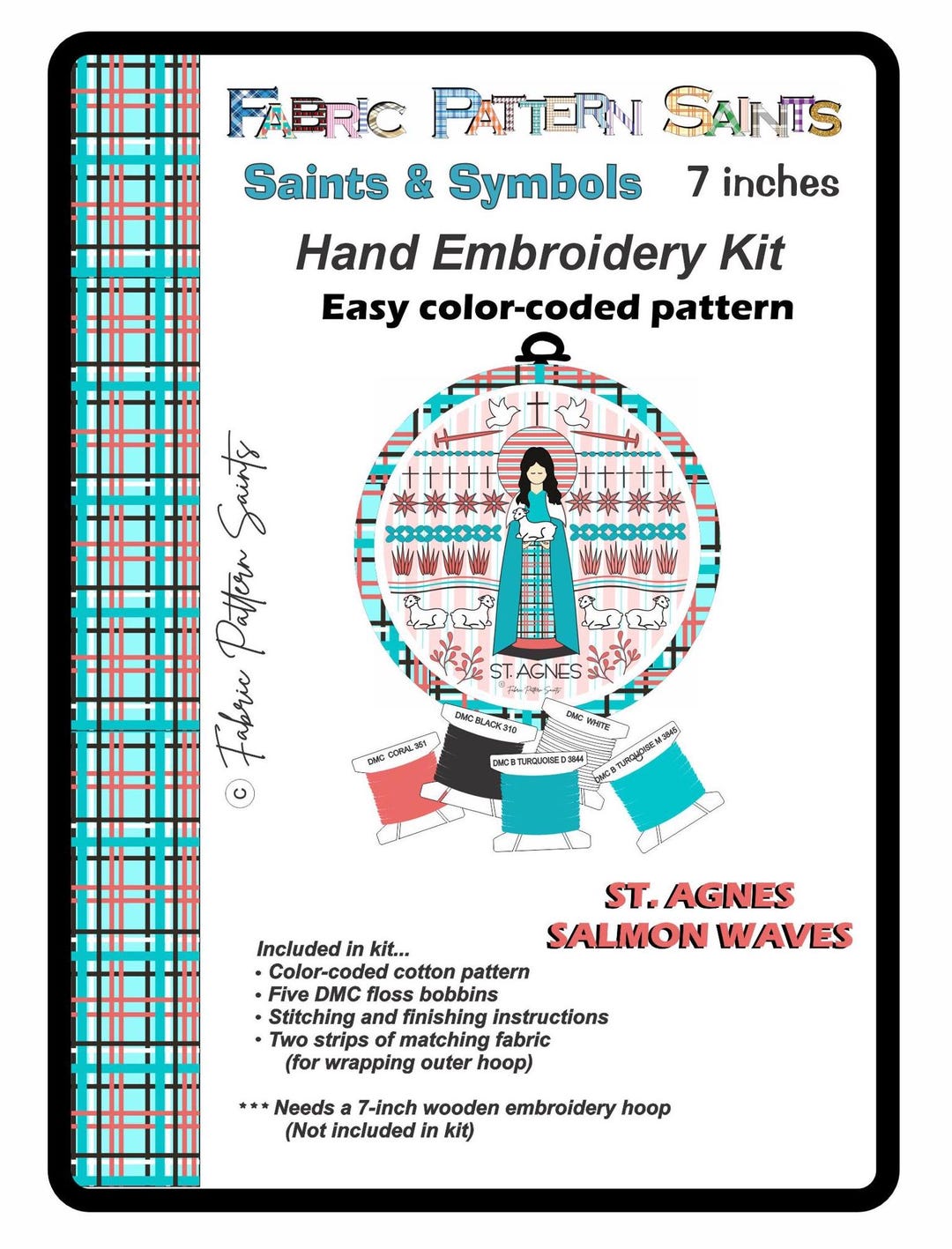 Catholic Saints Hand Embroidery Kit, Custom, Confirmation, 1st ...