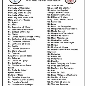 Catholic Saints' Bookmark 7x2.5 Inch, Custom Saint Bookmark ...