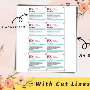 2024-2025 Nurse Graduation Party Favor PRINTABLE Labels | RX Pill ...