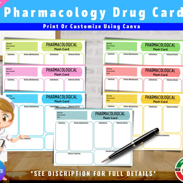 Nursing Drug Cards - Etsy