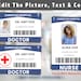 Autism Awareness Medical Alert ID Card Template Invisible - Etsy