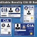 Printable Novelty CIA ID Badges National Security Agency Cia - Etsy