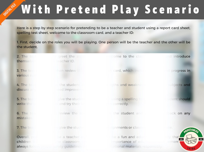 Teacher Pretend Play Kit for Imaginative Play for Kids | Montessori ...