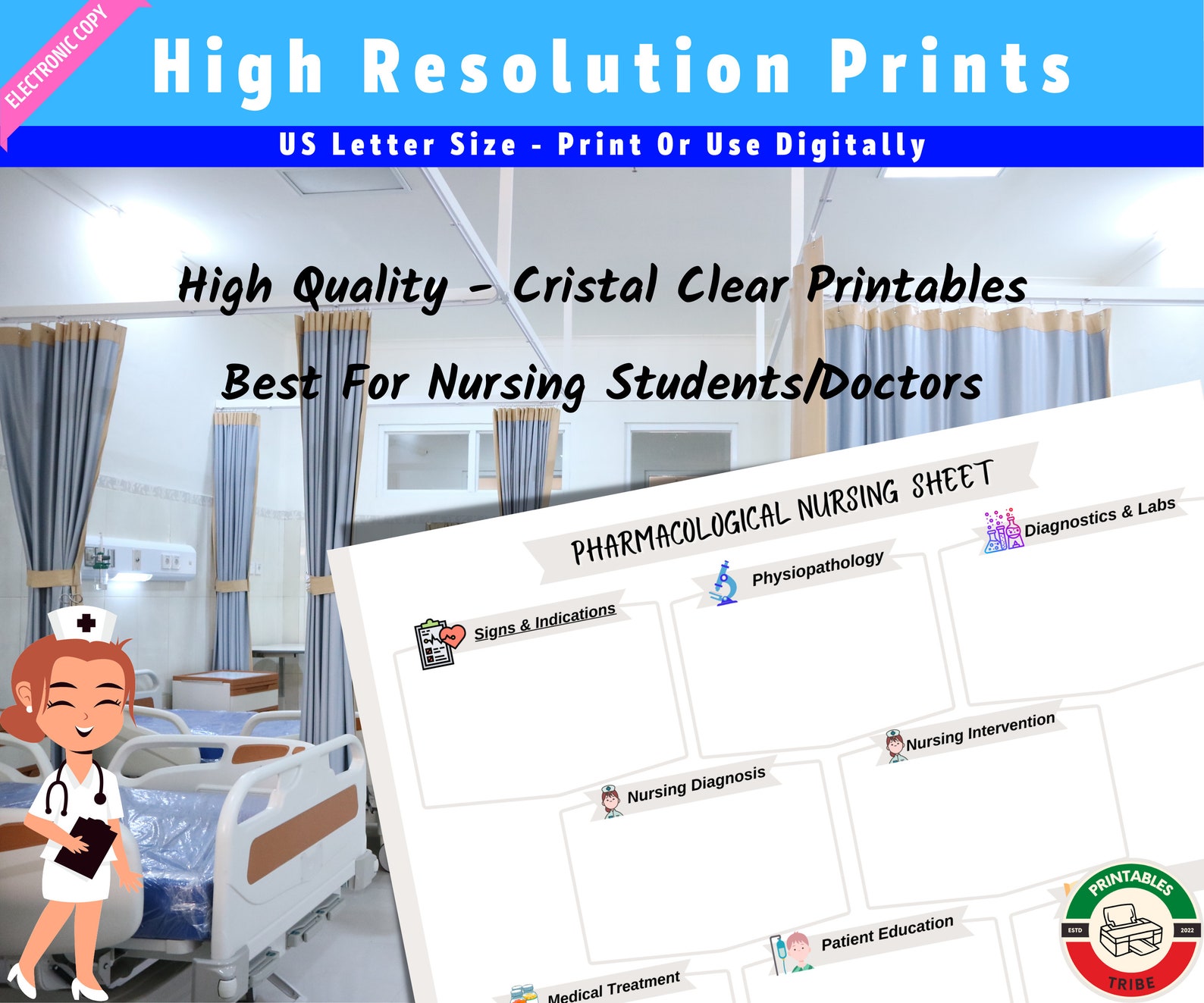 Nurse Report Sheet Concept Map Template Nurse Practitioner - Etsy