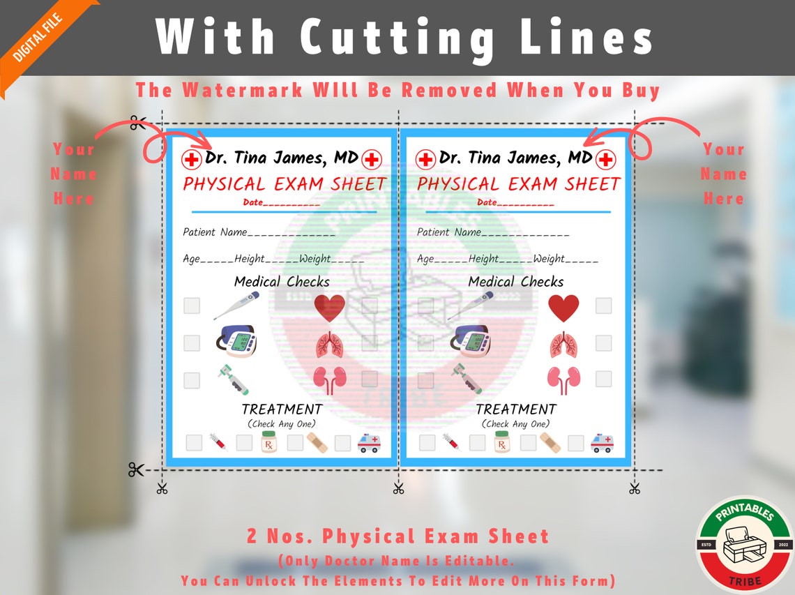 Doctor Pretend Play Kit Printable Doctor ID Badge School Age Games Kids ...