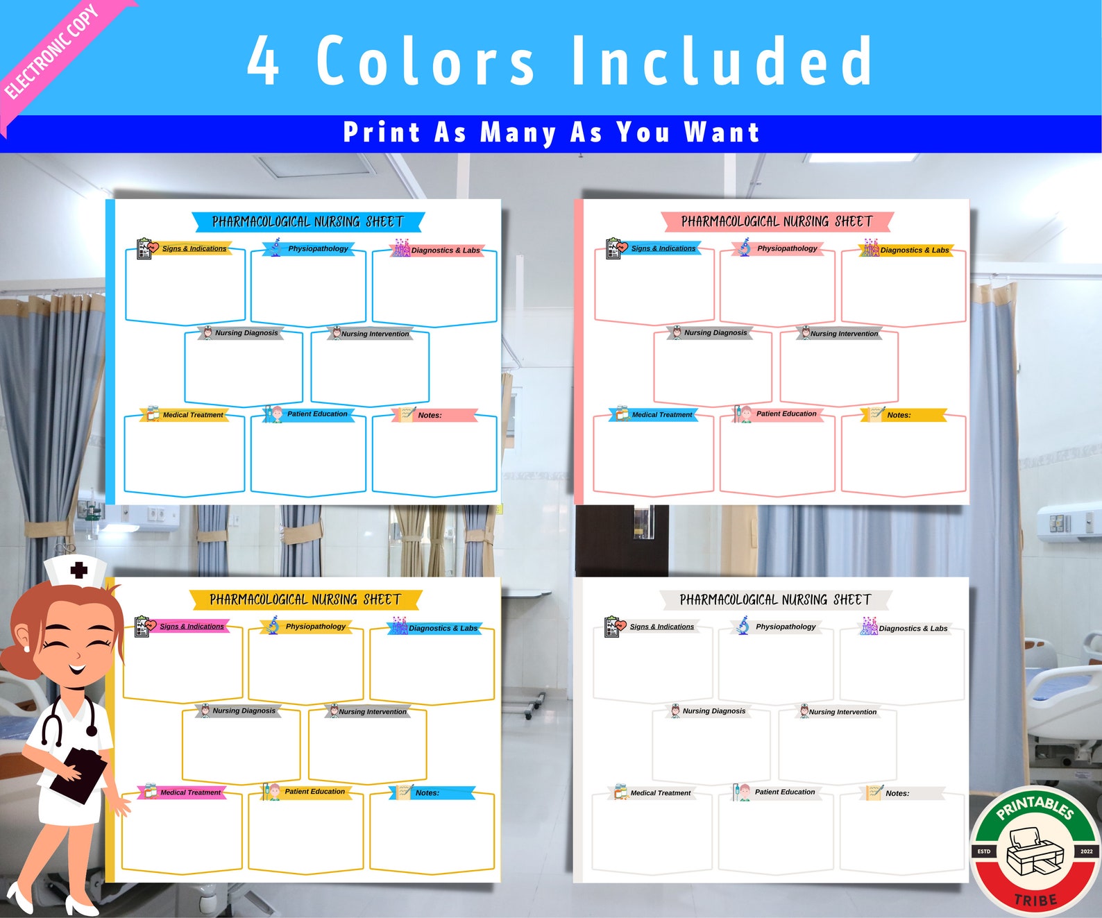 Nurse Report Sheet Concept Map Template Nurse Practitioner - Etsy