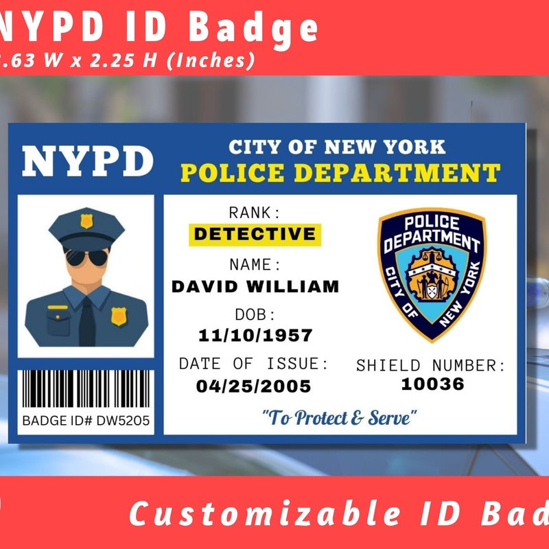 Police Badge Prop - Etsy