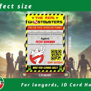 Ghostbusters ID Badge | Ghost Adventures | Ghostbusters Prop ID Card ...