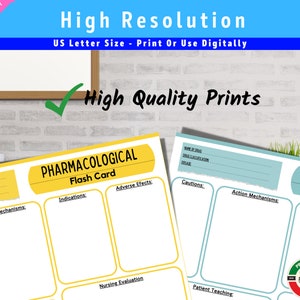 Pharmacology Drug Card Template | Nursing School Notes (canva & PDF) - Etsy