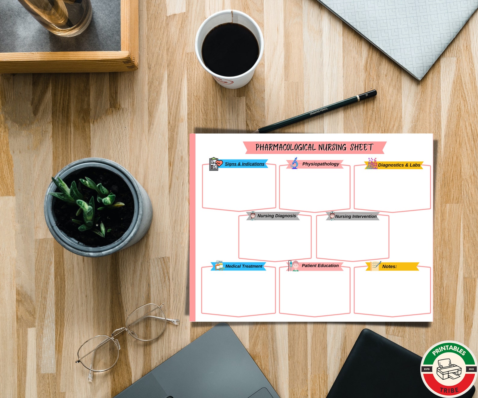 Nurse Report Sheet Concept Map Template Nurse Practitioner - Etsy