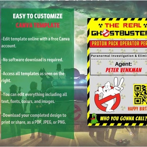 Ghostbusters ID Badge | Ghost Adventures | Ghostbusters Prop ID Card ...