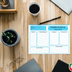 Pharmacology Drug Card Template | Nursing School Notes (canva & PDF) - Etsy