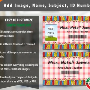 Teacher ID Badge, Editable Teacher ID, Pretend Play, School Activities ...