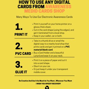Dementia Awareness Medical Wallet Card Template - Invisible Disability ...