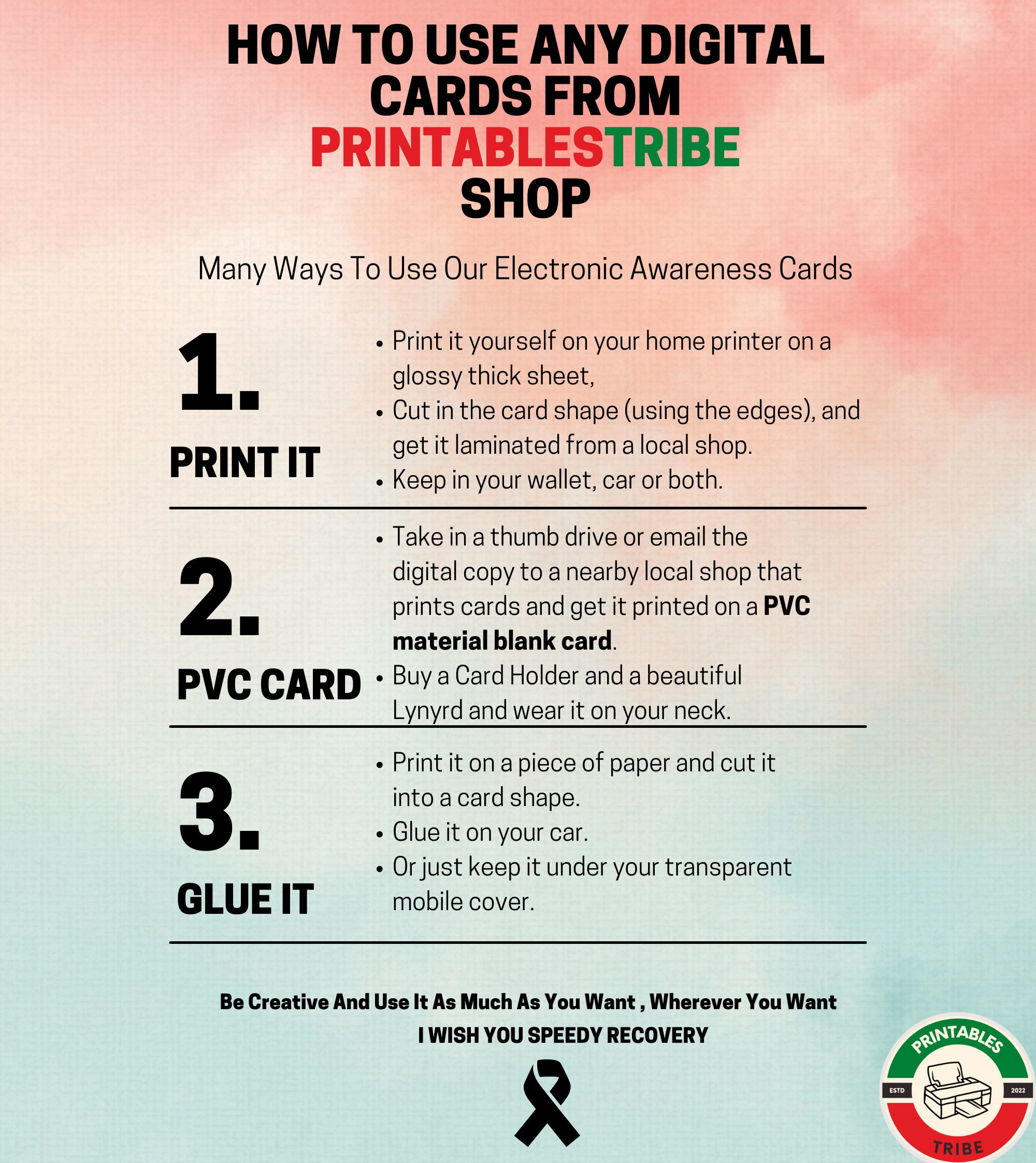 ADHD Awareness Medical Alert ID Card Template - Invisible Disability ...