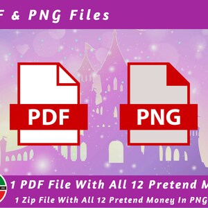 Princess Play Money | Pretend Play, Kids Rewards (PDF/PNG) - Etsy
