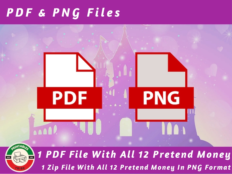 Princess Play Money | Pretend Play, Kids Rewards (PDF/PNG) - Etsy
