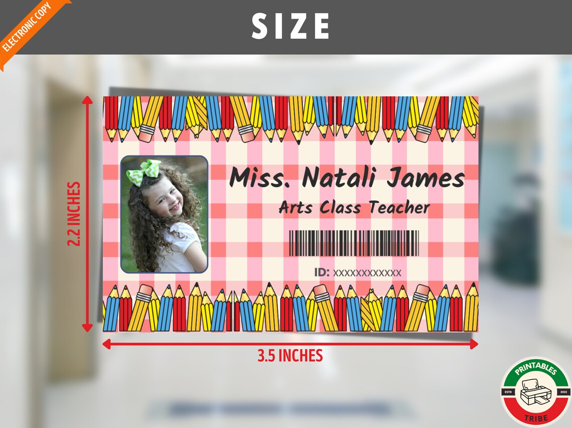 Teacher ID Badge, Editable Teacher ID, Pretend Play, School Activities ...